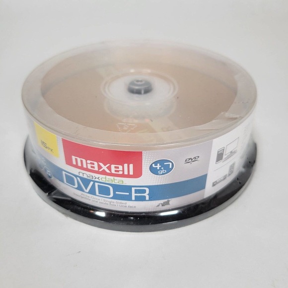 Maxell | Media | Maxell 63806 Dvdr 47gb Writeonce 6x Recordable Disc ...